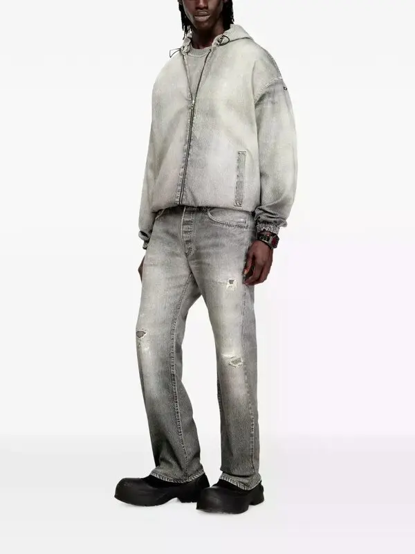 DIESEL® D-wynny Jogg Hooded Jacket - Grey