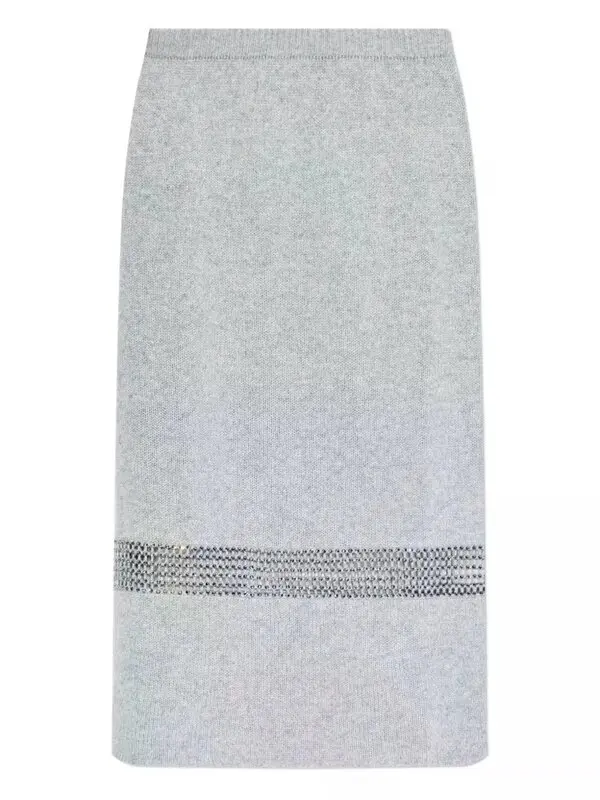 Fabiana Filippi Sequins-embellished Pencil Midi Skirt - Grey
