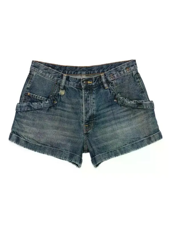 R13 Denim Shorts - Blue