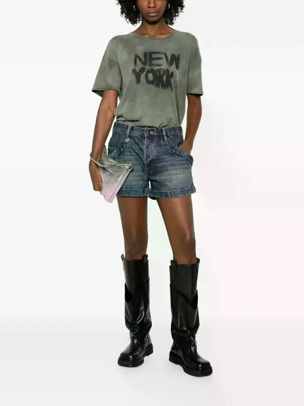 R13 Denim Shorts - Blue