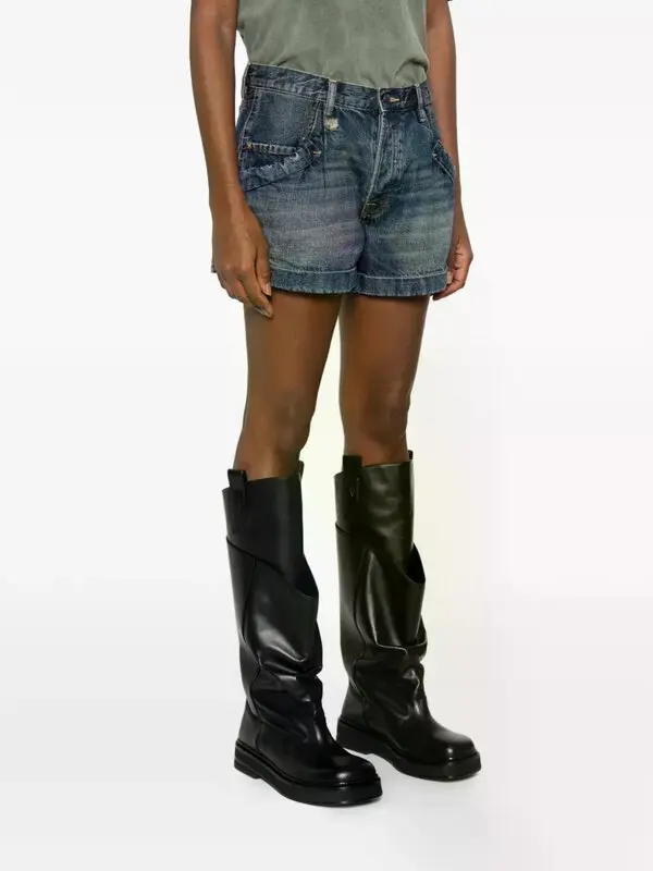R13 Denim Shorts - Blue