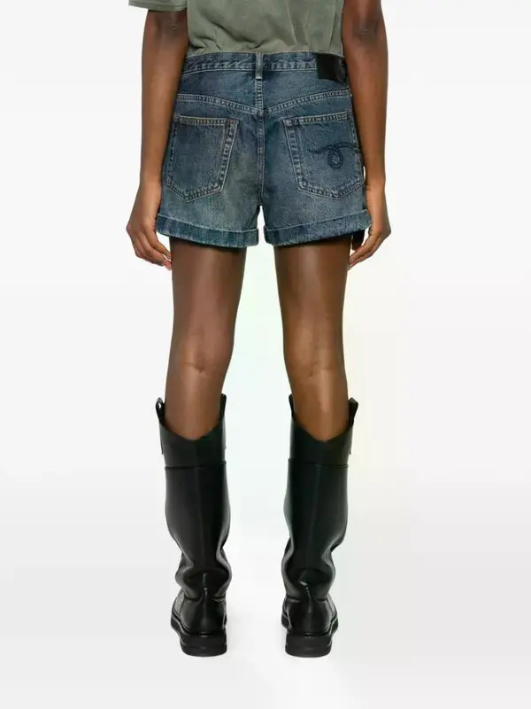 R13 Denim Shorts - Blue