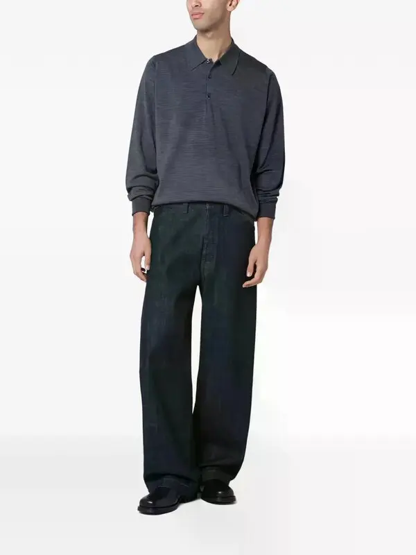 John Smedley Dorset Long-sleeve Polo Shirt
