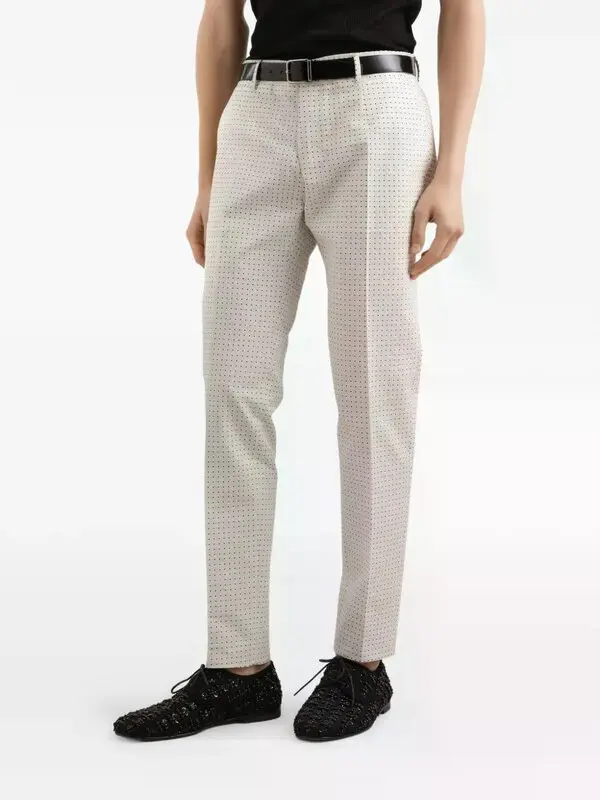 Dolce & Gabbana Jacquard Pattern Trousers