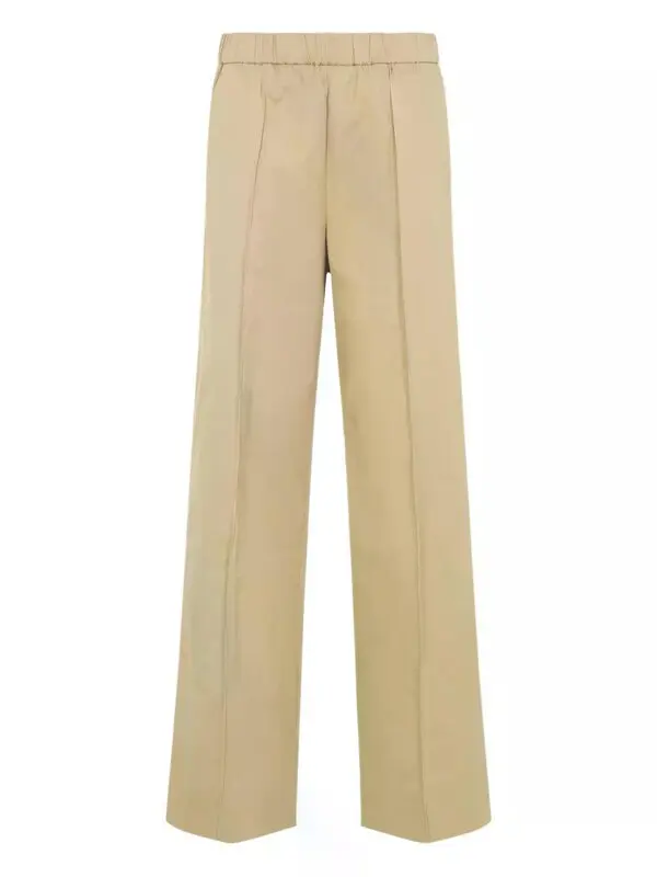 JIL SANDER Elastic-waist Trousers - Neutrals
