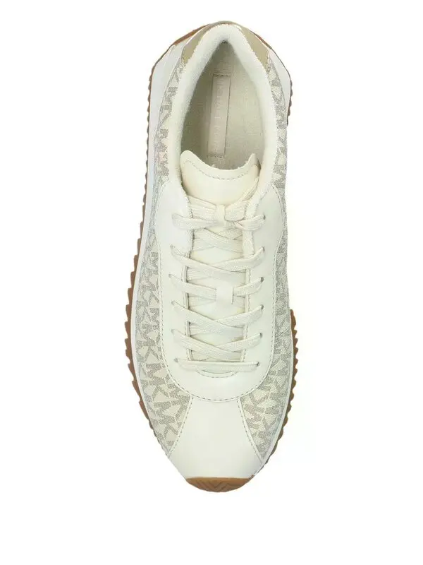 Michael Kors Rhodes Monogram Lace-up Sneakers - Neutrals