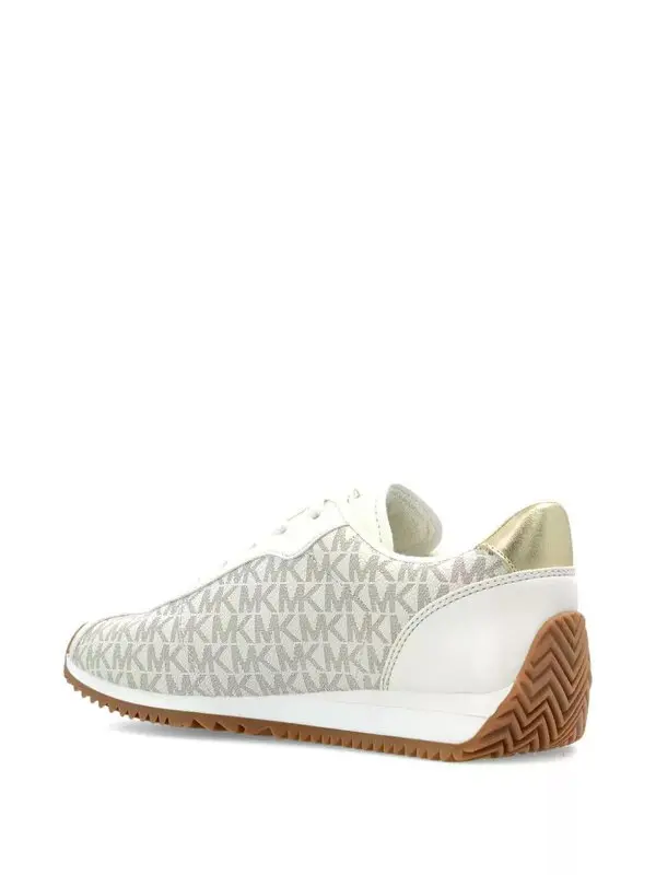 Michael Kors Rhodes Monogram Lace-up Sneakers - Neutrals