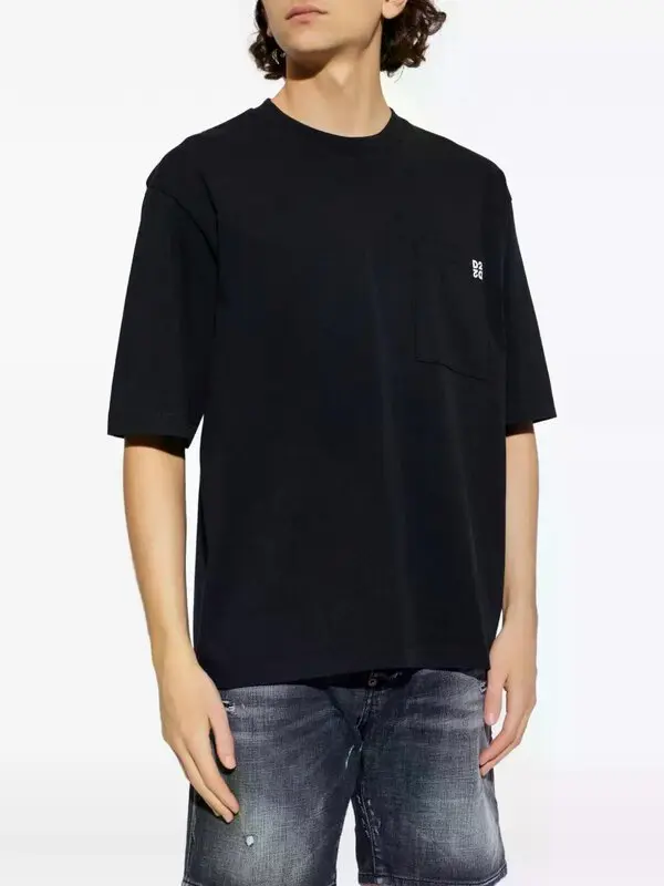 Dsquared2 Chest-pocket Logo-detail T-shirt - Black