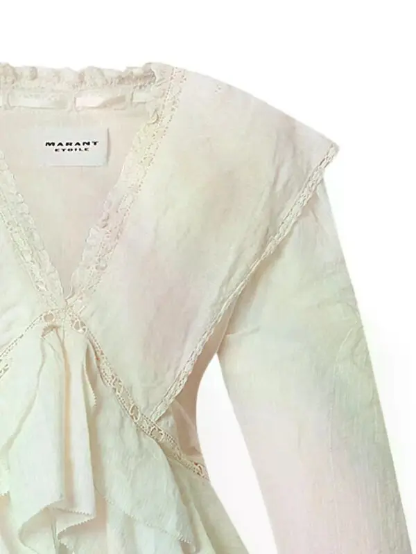 MARANT ETOILE Damienne Lace Blouse - Neutrals