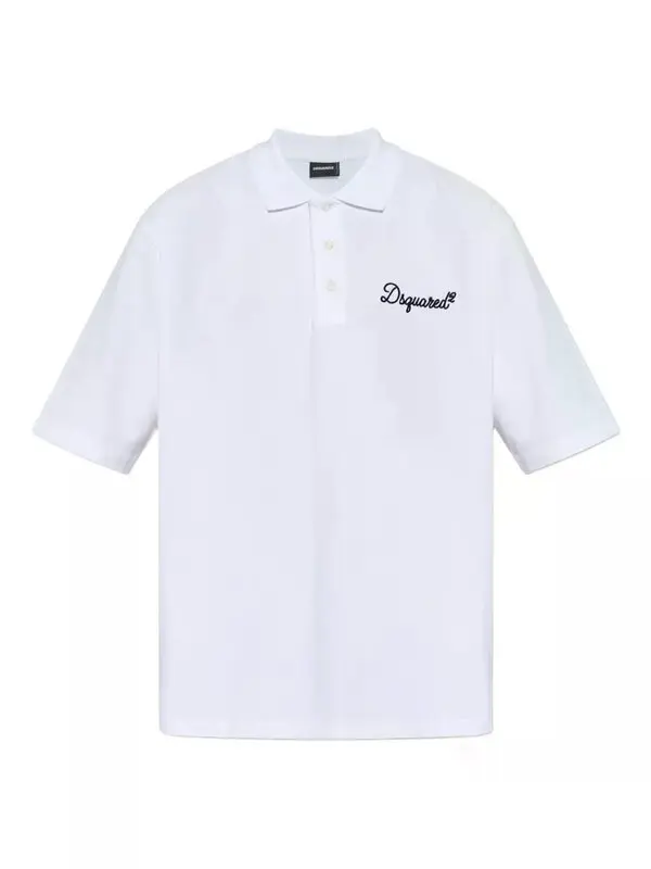 Dsquared2 Logo-embroidered Polo Shirt - White