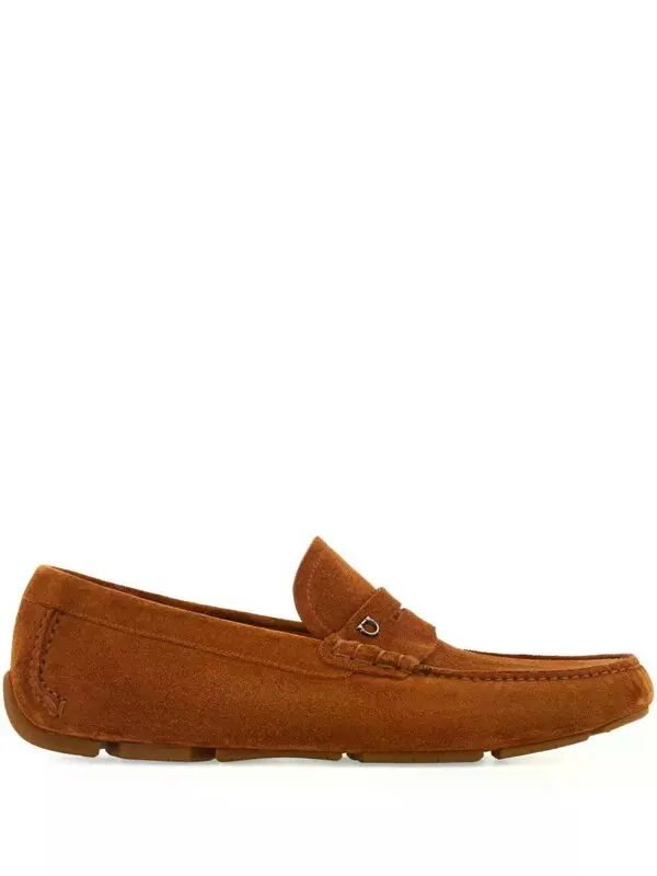 FERRAGAMO Gancini Loafers - Brown