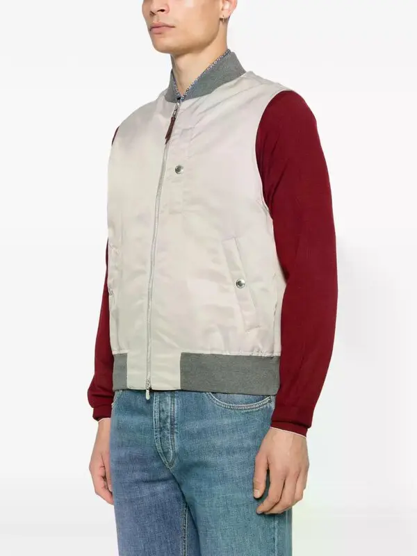 Brunello Cucinelli Zip-up Gilet - Neutrals