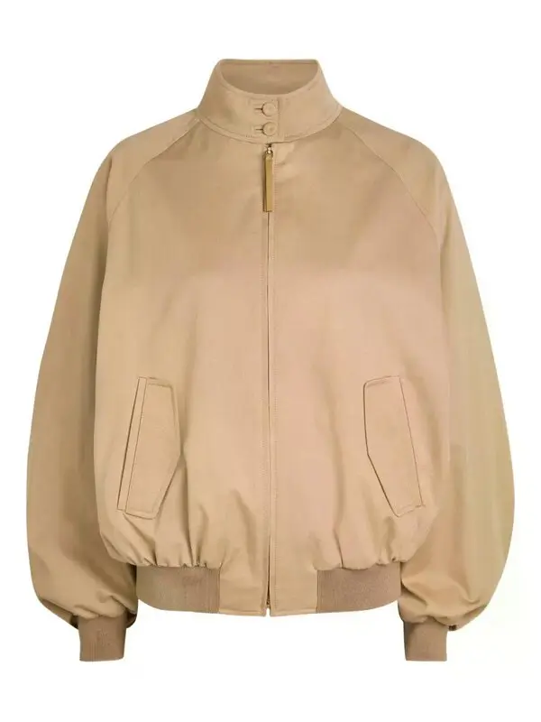 Gabriela Hearst Wynne Zip-up Bomber Jacket - Neutrals