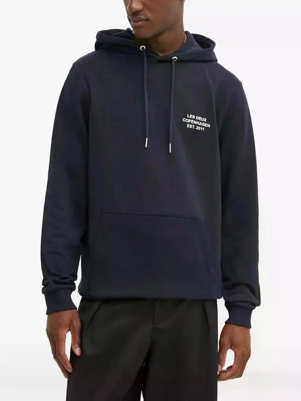 LES DEUX Logo Hooded Sweatshirt