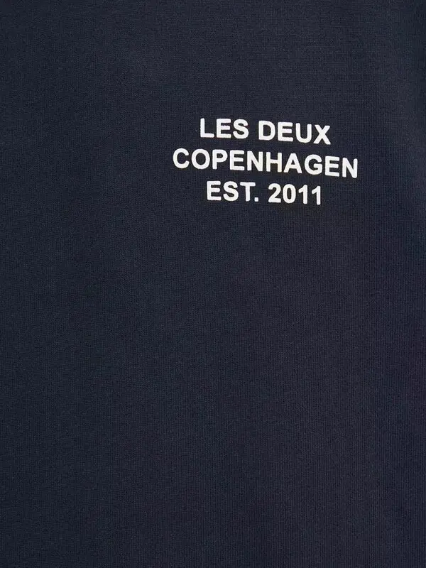 LES DEUX Logo Hooded Sweatshirt