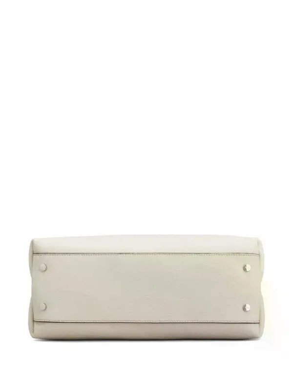 TOD'S Top Handle Tote Bag With Logo - Neutrals