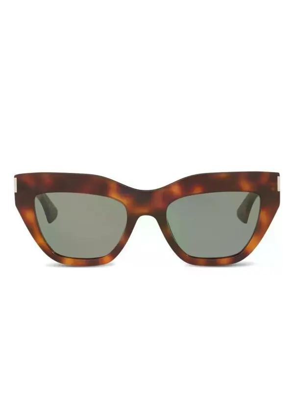 Saint Laurent Tortoiseshell Cat-eye Sunglasses - Green