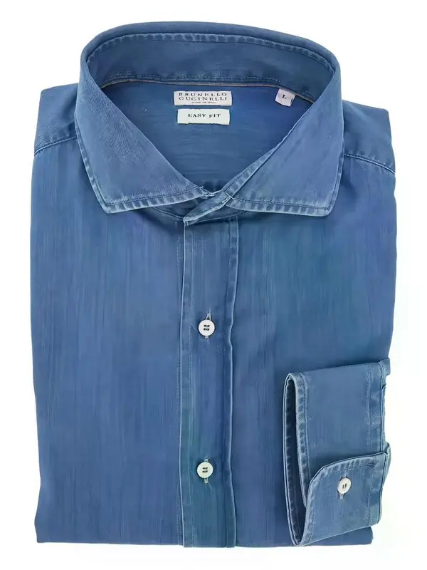 Brunello Cucinelli Buttoned Shirt - Blue