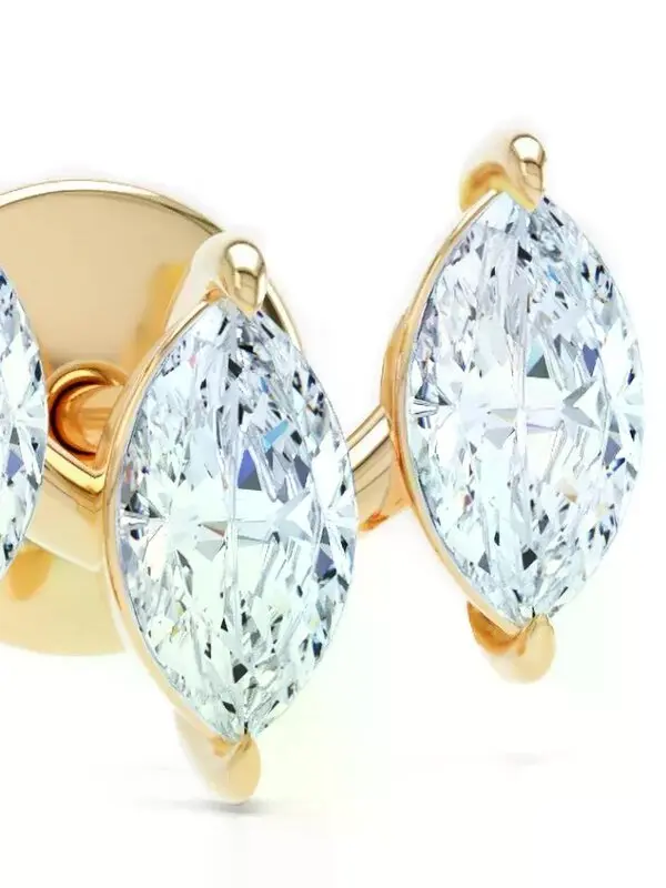 LOEV Triple-diamond Stud Earring