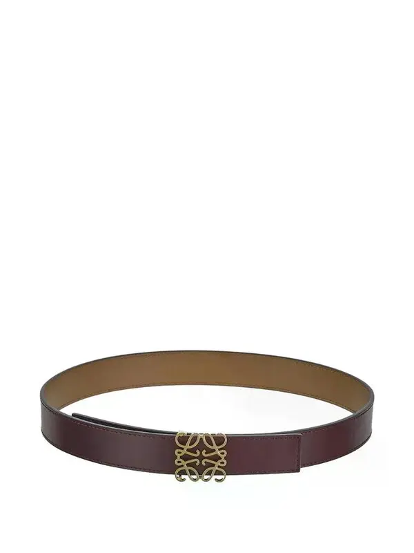Loewe Reversible Anagram Buckled Belt - Red