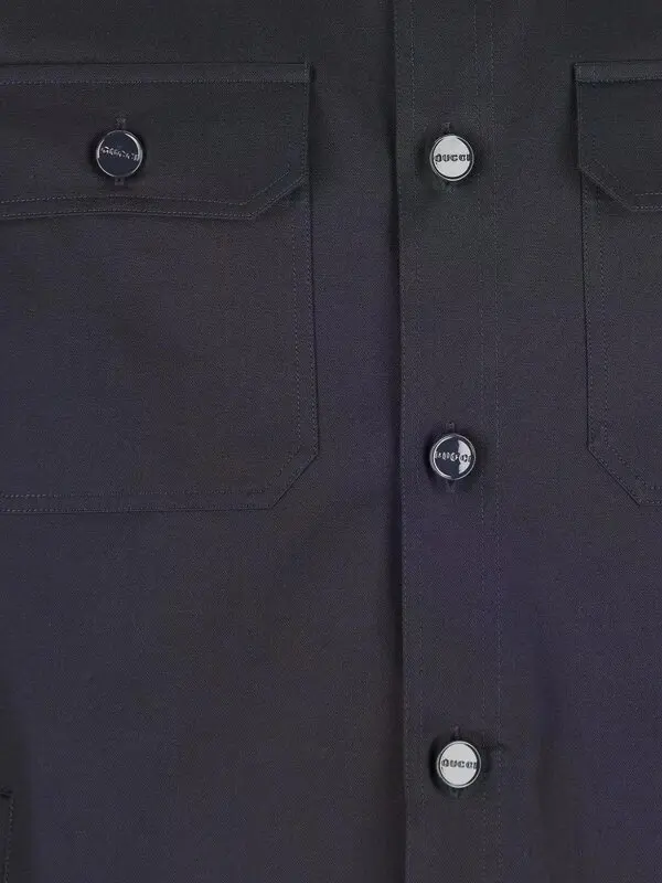 Gucci Gg-motif Long-sleeve Shirt