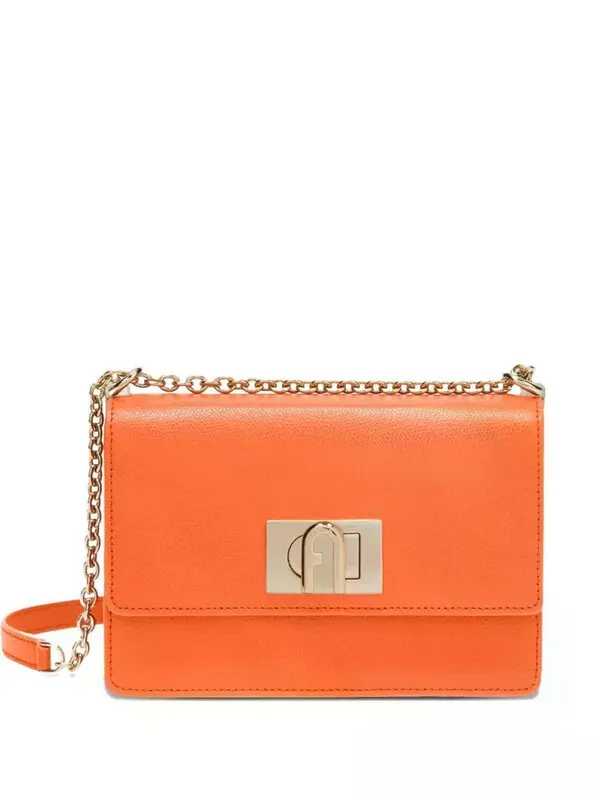 Furla Mini 1927 Leather Crossbody Bag - Orange