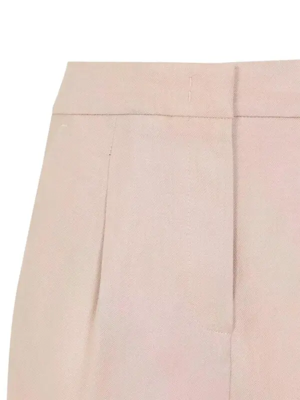 Peserico Pleat-detail Cuffed Shorts - Pink