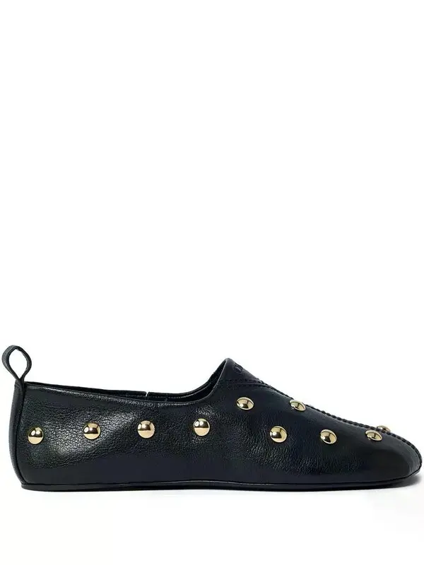 Chloé Rita Studded Slip-on Ballet Flats - Black