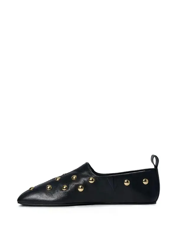 Chloé Rita Studded Slip-on Ballet Flats - Black