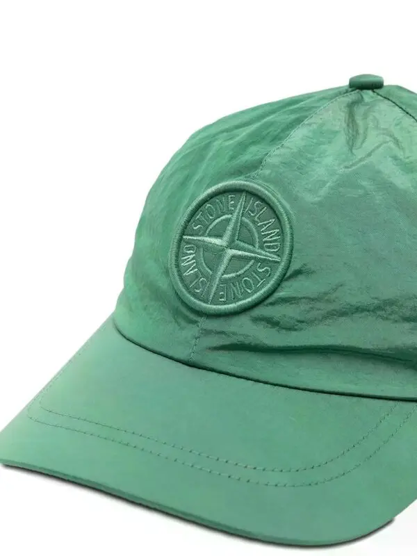 Stone Island Logo-embroidered Baseball Cap - Green
