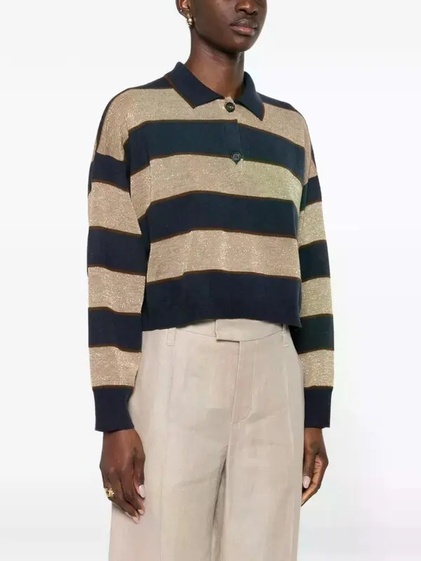 Brunello Cucinelli Half-button Polo Top