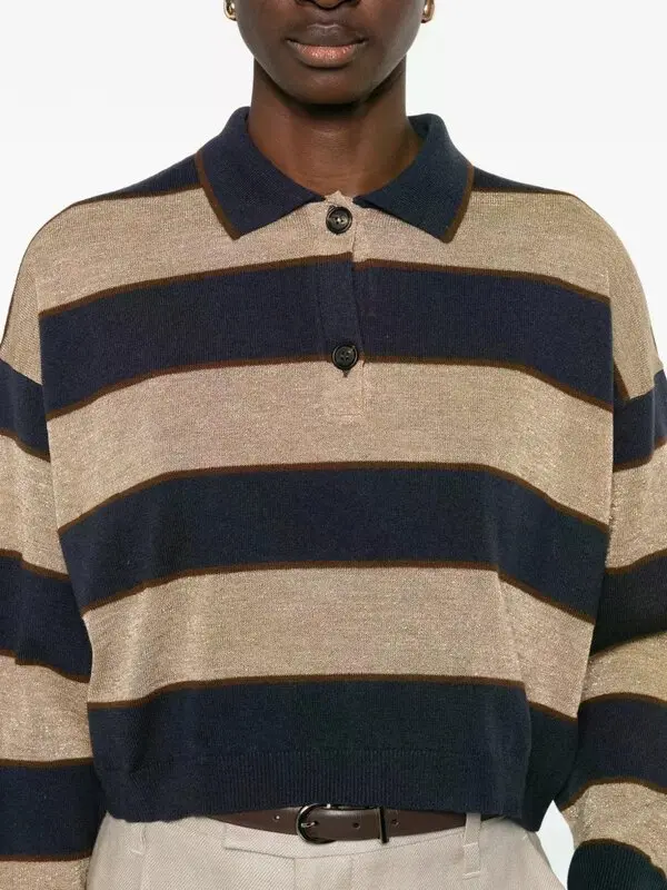 Brunello Cucinelli Half-button Polo Top