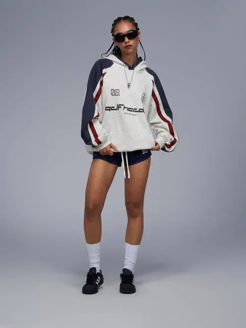 AELFRIC EDEN Color Blocked Striped Hoodie