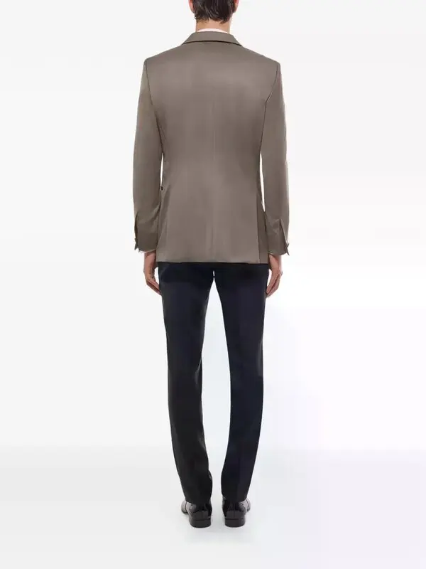 FURSAC Shawl-collar Single-breasted Tuxedo - Brown
