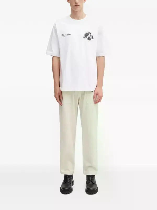 Gramicci Loose Tapered Ridge Elasticated Trousers - Neutrals