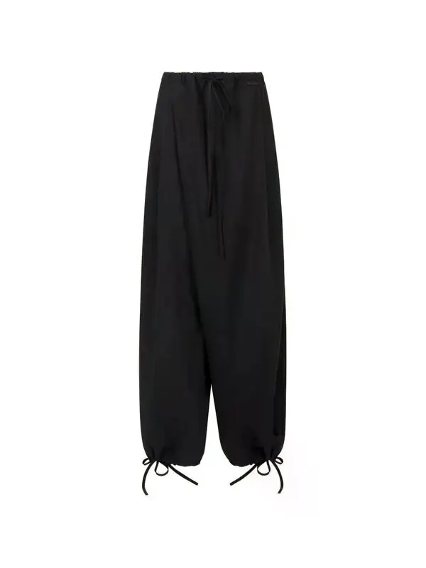 Marni Drawstring Wide-leg Trousers - Black