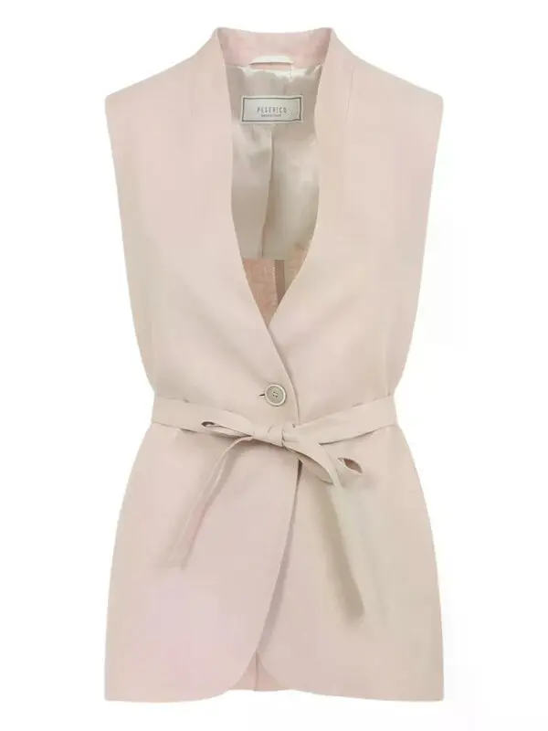 Peserico Belt-detailed Waistcoat - Neutrals