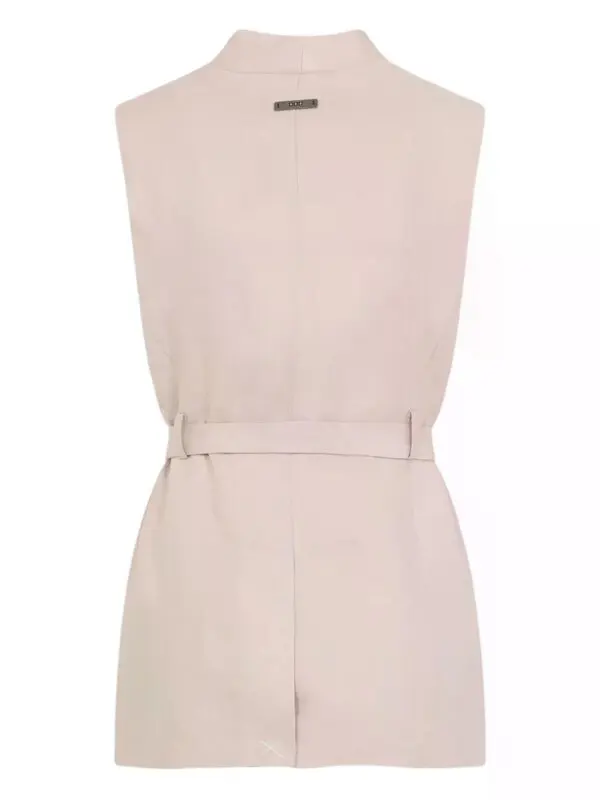 Peserico Belt-detailed Waistcoat - Neutrals