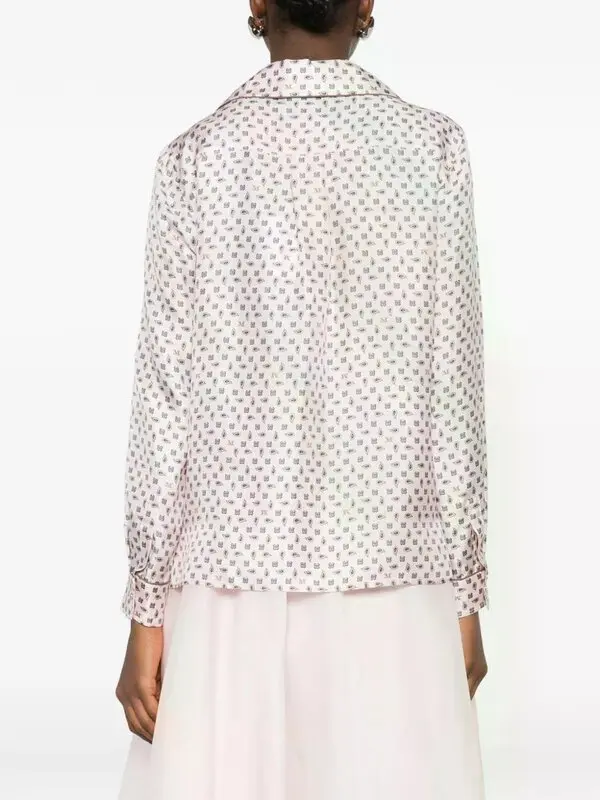 Max Mara Patterned Silk Shirt