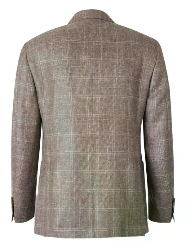 Canali Check-pattern Single-breasted Blazer