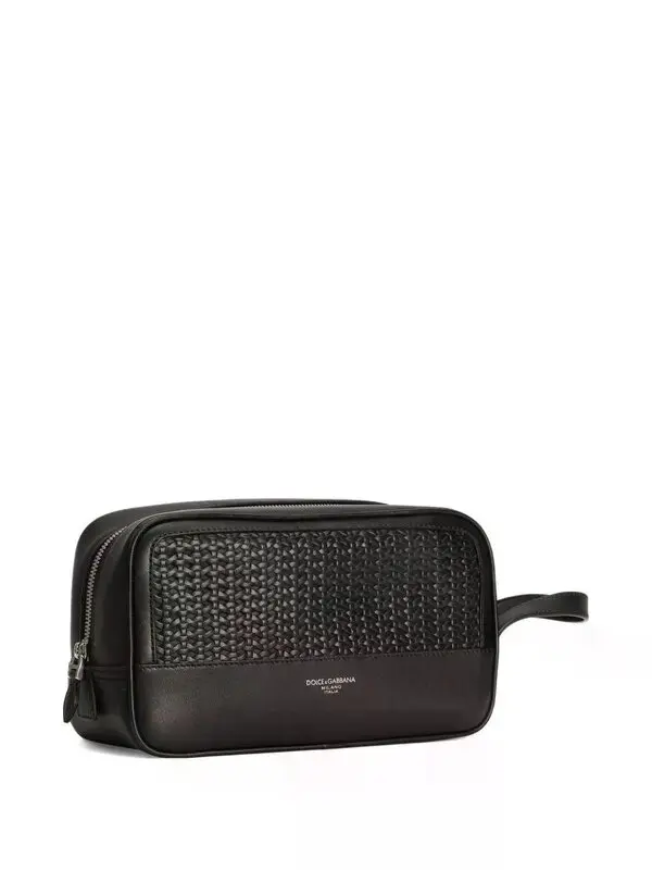 Dolce & Gabbana Woven Panelled Wash Bag