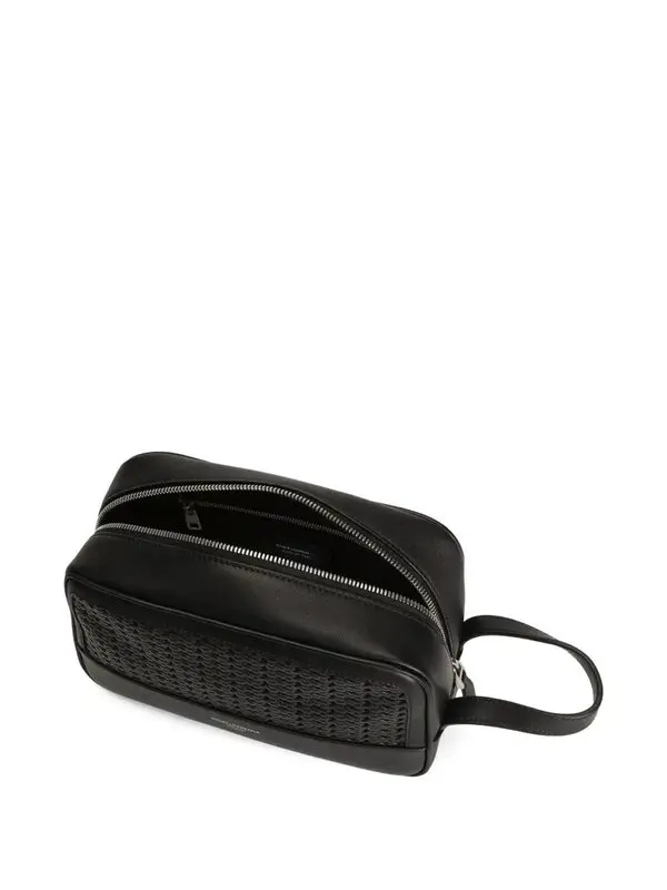 Dolce & Gabbana Woven Panelled Wash Bag