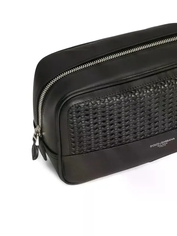 Dolce & Gabbana Woven Panelled Wash Bag