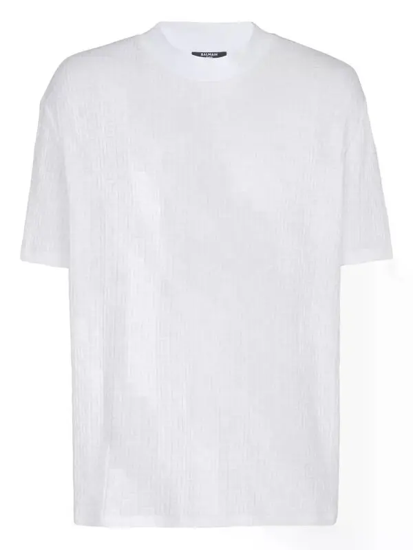 Balmain Pb-monogram T-shirt - White