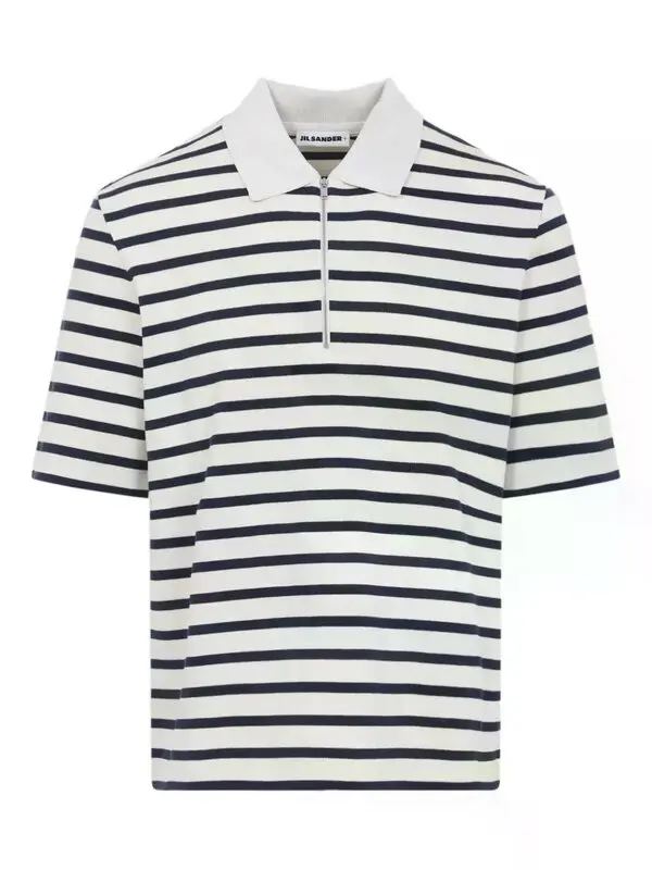 JIL SANDER Half-zip Polo Shirt - White