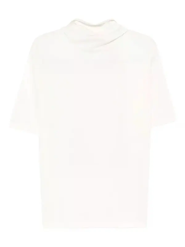 LEMAIRE Roll-neck Short-sleeve T-shirt - Neutrals