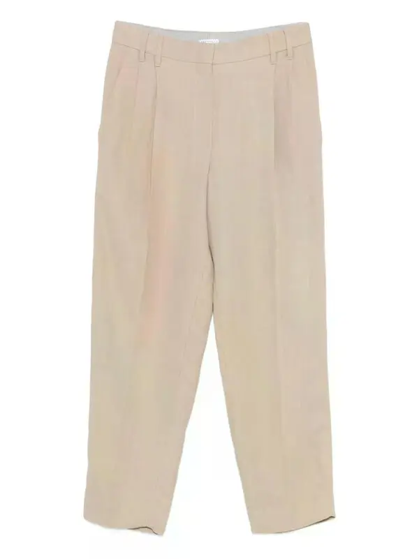Brunello Cucinelli Pleated Trousers - Neutrals