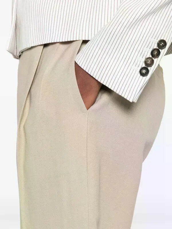 Brunello Cucinelli Pleated Trousers - Neutrals
