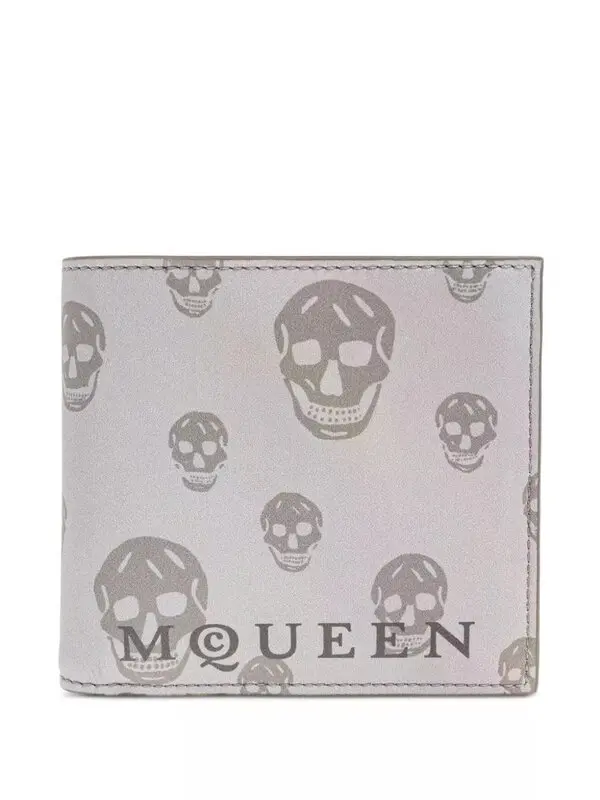 Alexander McQueen Skull-print Wallet - Grey