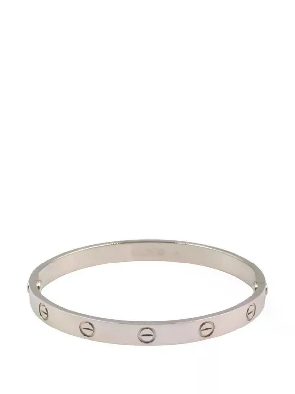 CARTIER 18k White Gold Love Bracelet - Silver
